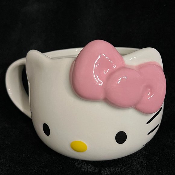 Hello Kitty | Dining | Hello Kitty Pink Bow Ceramic 3d Sculpted Mug ...